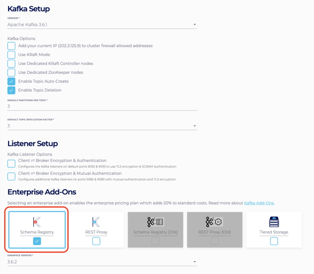 Using the Karapace Schema Registry - Instaclustr